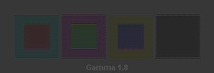 Gamma calibration page